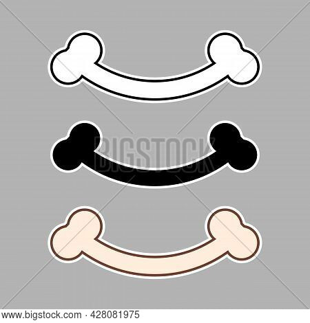 Bone Stickers. Vector Vector & Photo (Free Trial) | Bigstock