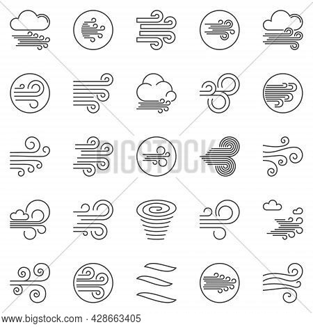 Wind Outline Vector Vector & Photo (Free Trial) | Bigstock