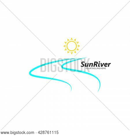 Sun River Logo Icon Vector & Photo (Free Trial) | Bigstock