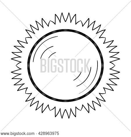 Sun Outline Vector Vector & Photo (Free Trial) | Bigstock