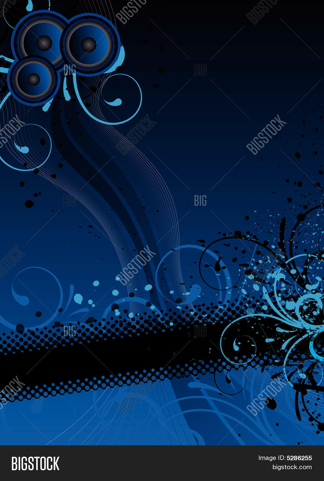 Blue Party Background Vector & Photo (Free Trial) | Bigstock