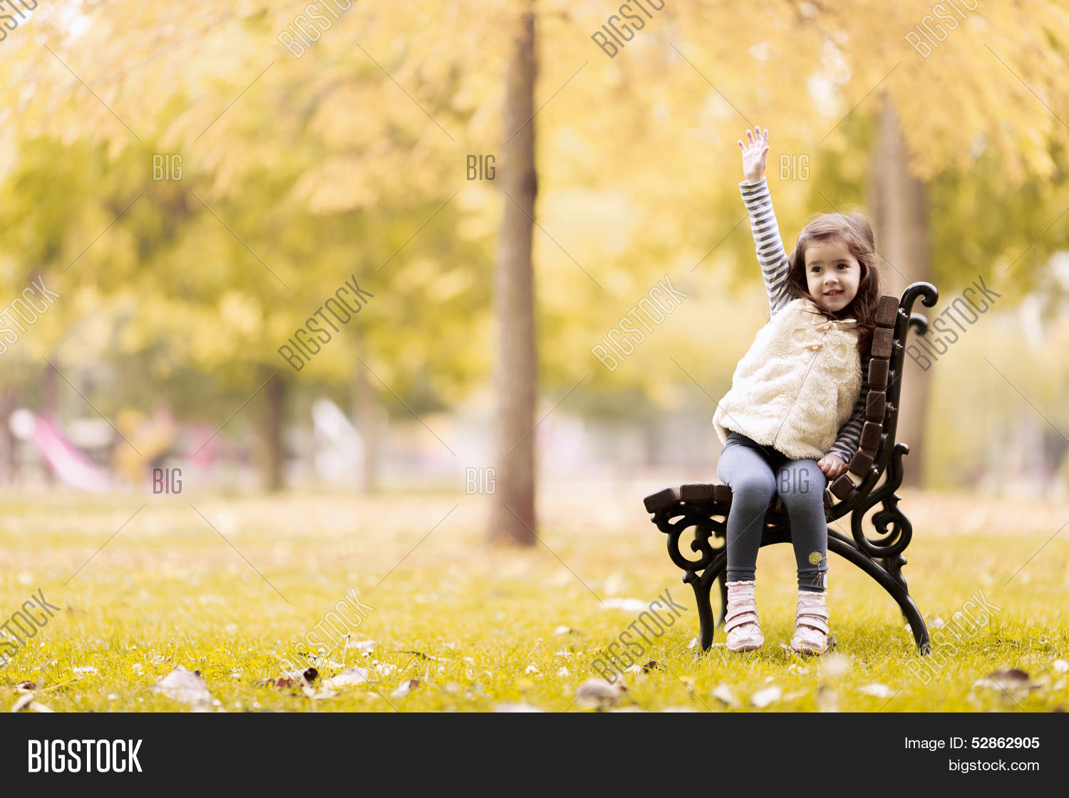 Little Girl Bench Image & Photo (Free Trial) | Bigstock