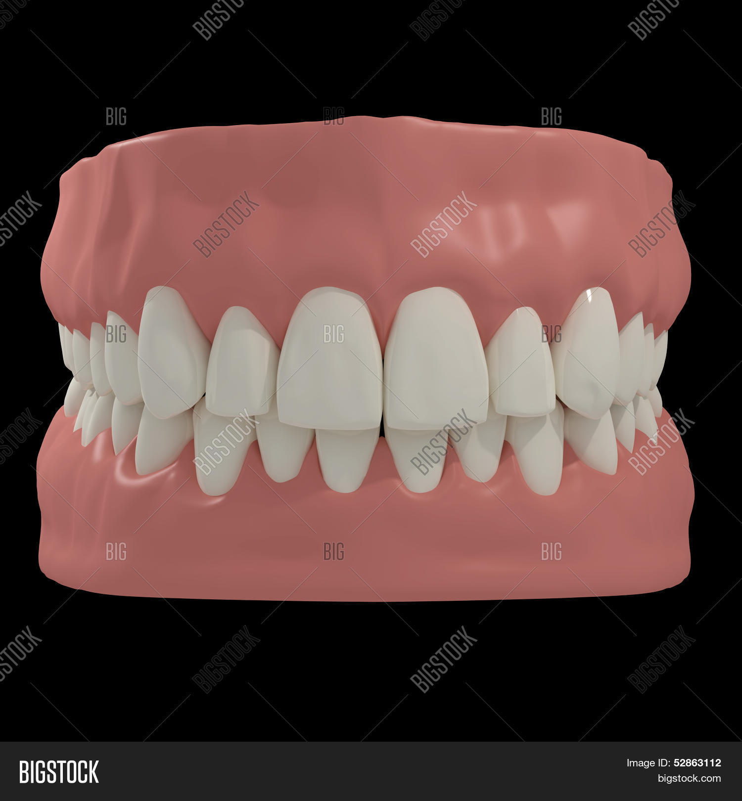 3D Render Teeth On Image & Photo (Free Trial) | Bigstock
