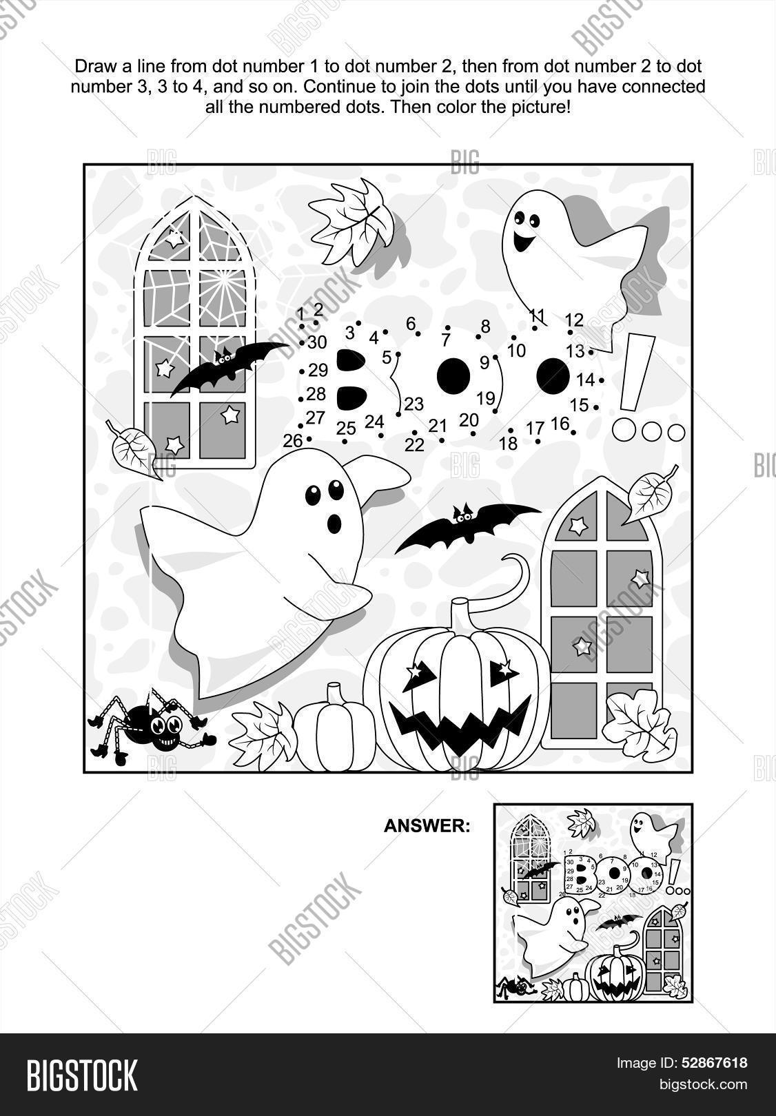 Halloween Dot--dot Vector & Photo (Free Trial) | Bigstock
