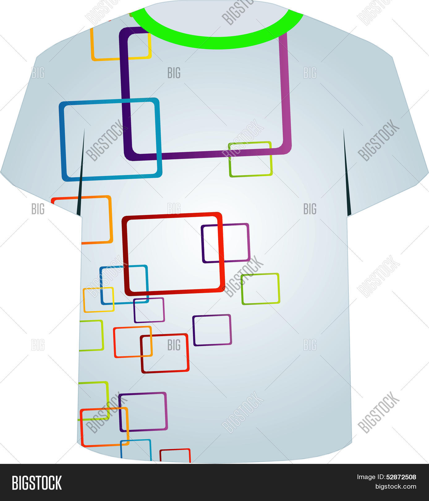 T Shirt Template- Vector & Photo (Free Trial) | Bigstock