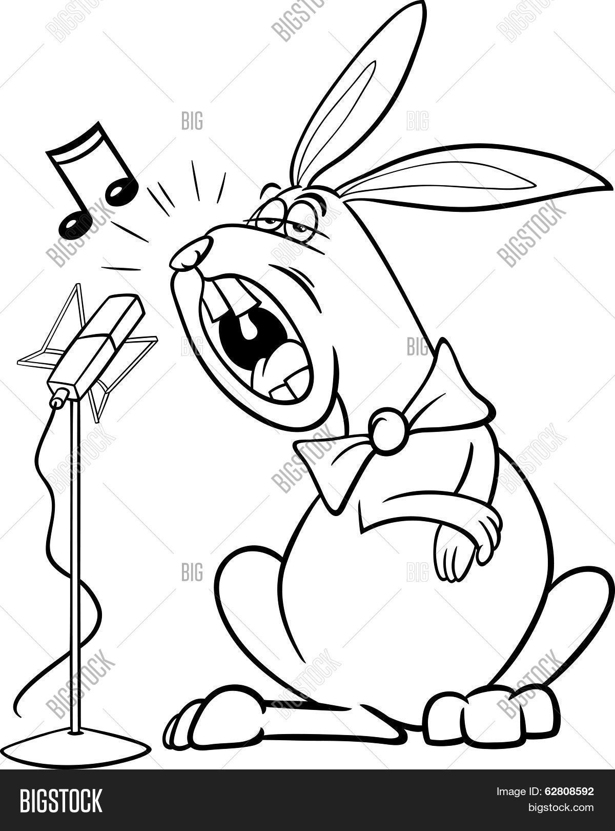 Singing Rabbit Vector & Photo (Free Trial) | Bigstock