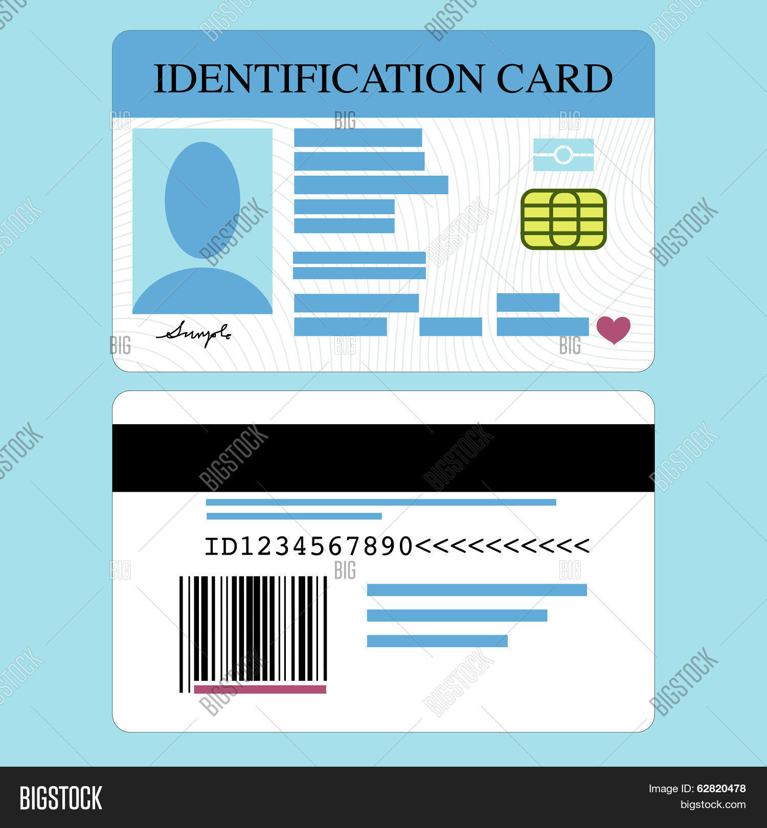 Id Card Vector & Photo (Free Trial) | Bigstock