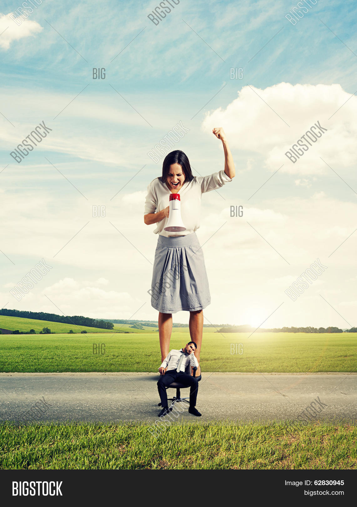 Big Angry Woman Small Image & Photo (Free Trial) | Bigstock