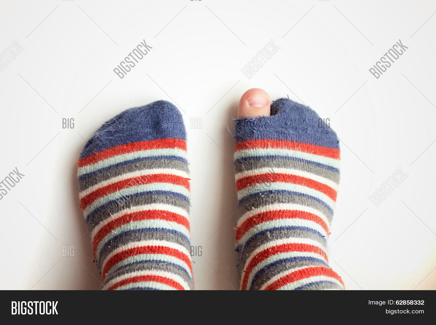 Worn Socks Hole Finger Image & Photo (Free Trial) | Bigstock
