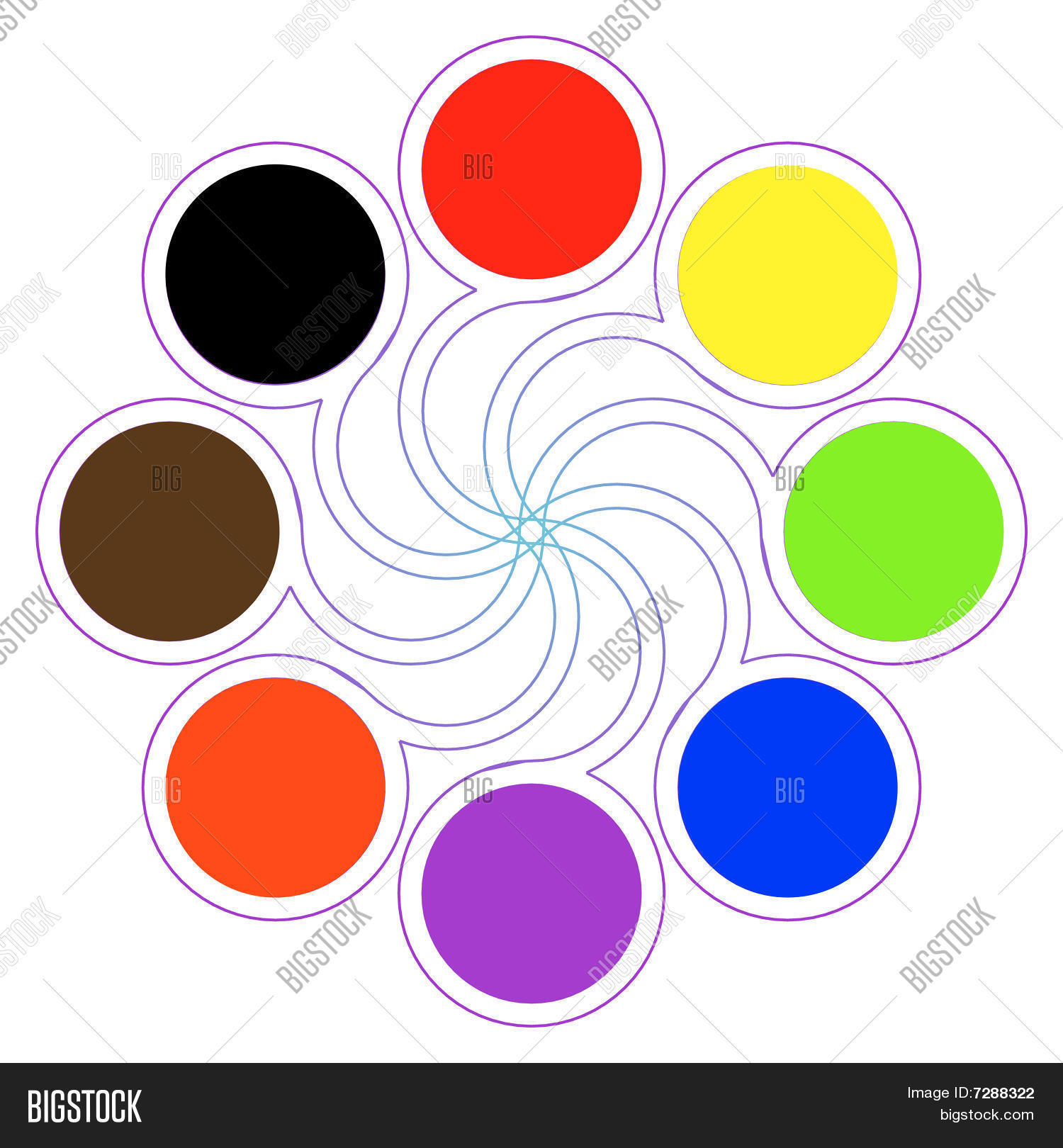 Round Color Palette Vector & Photo (Free Trial) | Bigstock