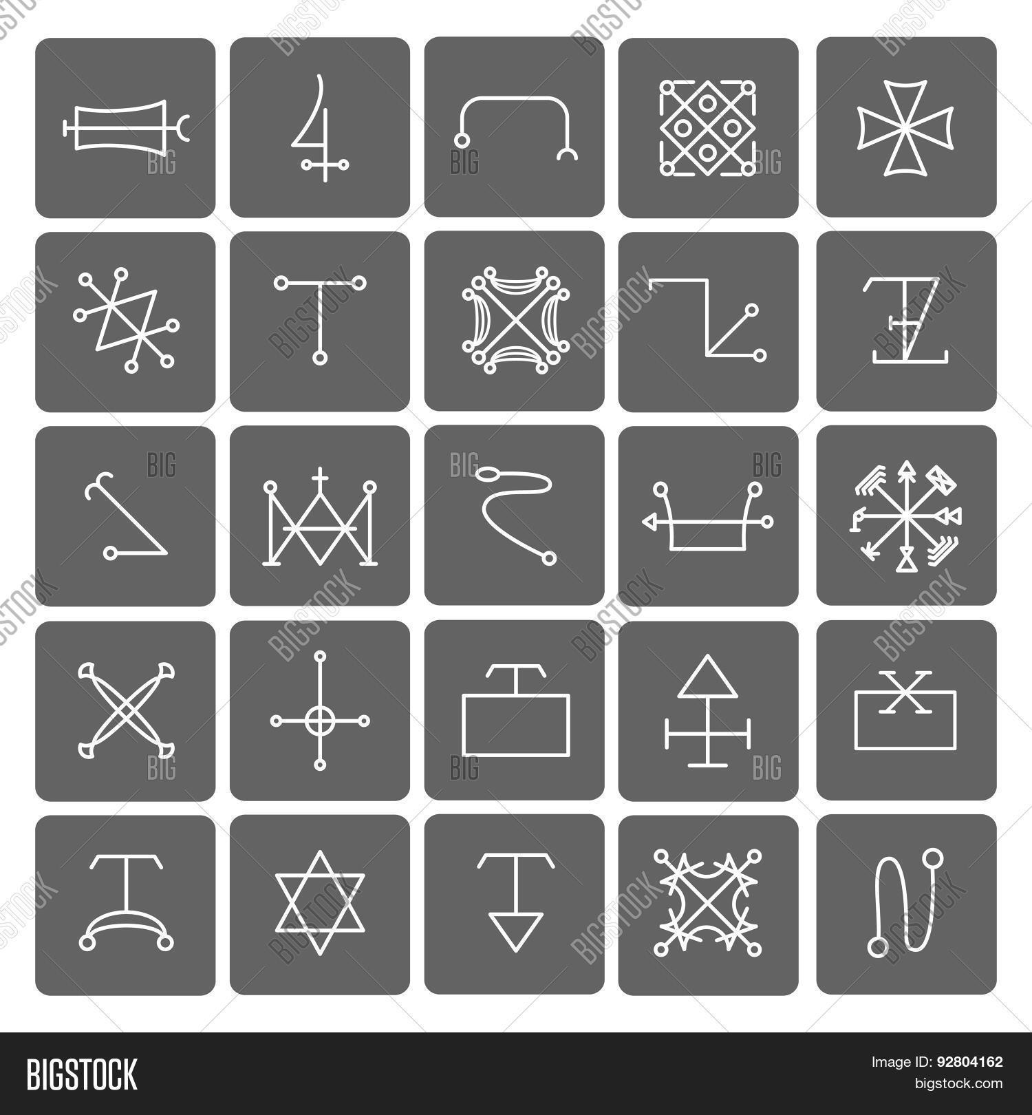 Mystical Symbols Vector & Photo (Free Trial) | Bigstock