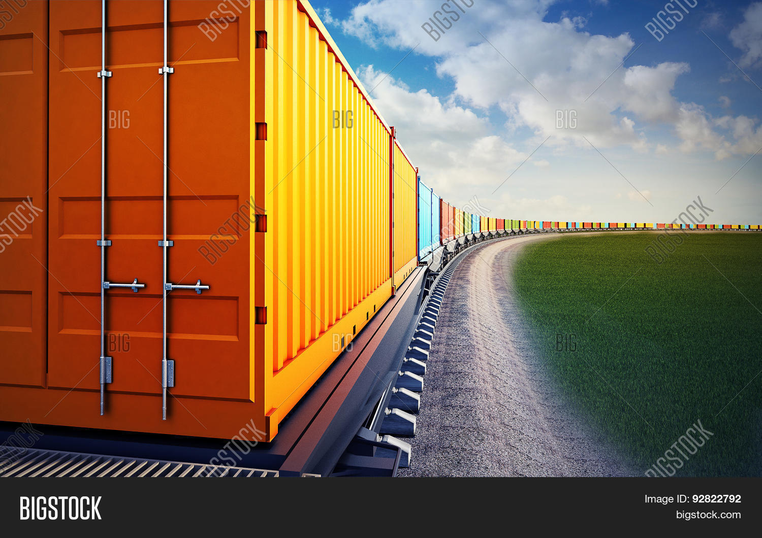 Wagon Freight Train Image & Photo (Free Trial) | Bigstock
