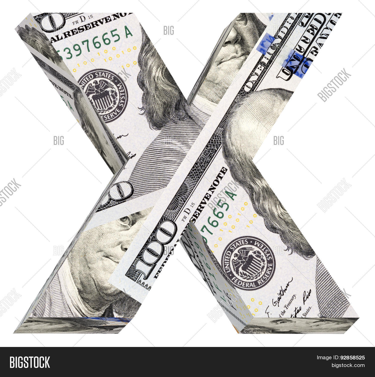 One Letter Dollar Bill Image & Photo (Free Trial) | Bigstock
