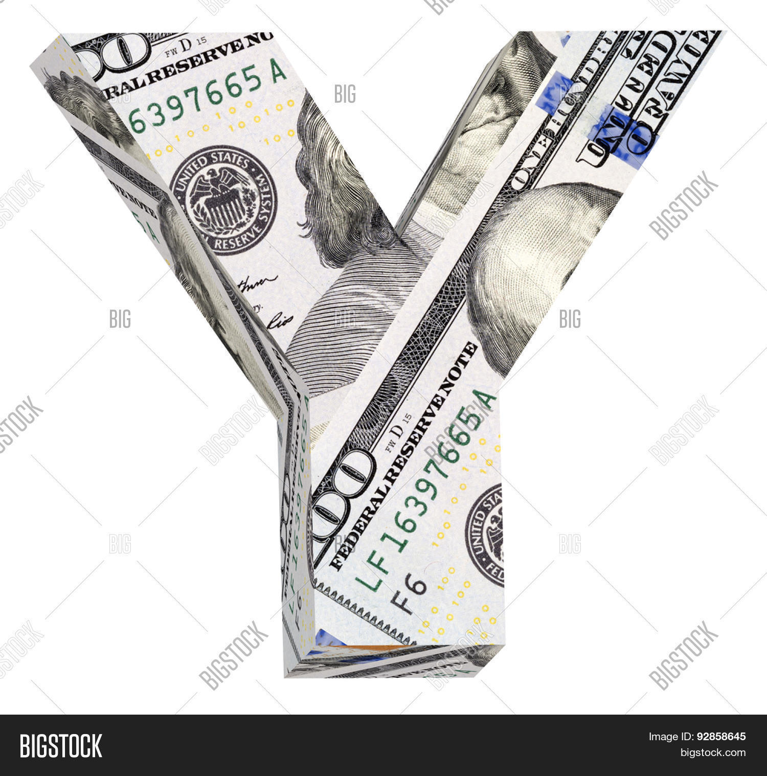 One Letter Dollar Bill Image & Photo (Free Trial) | Bigstock
