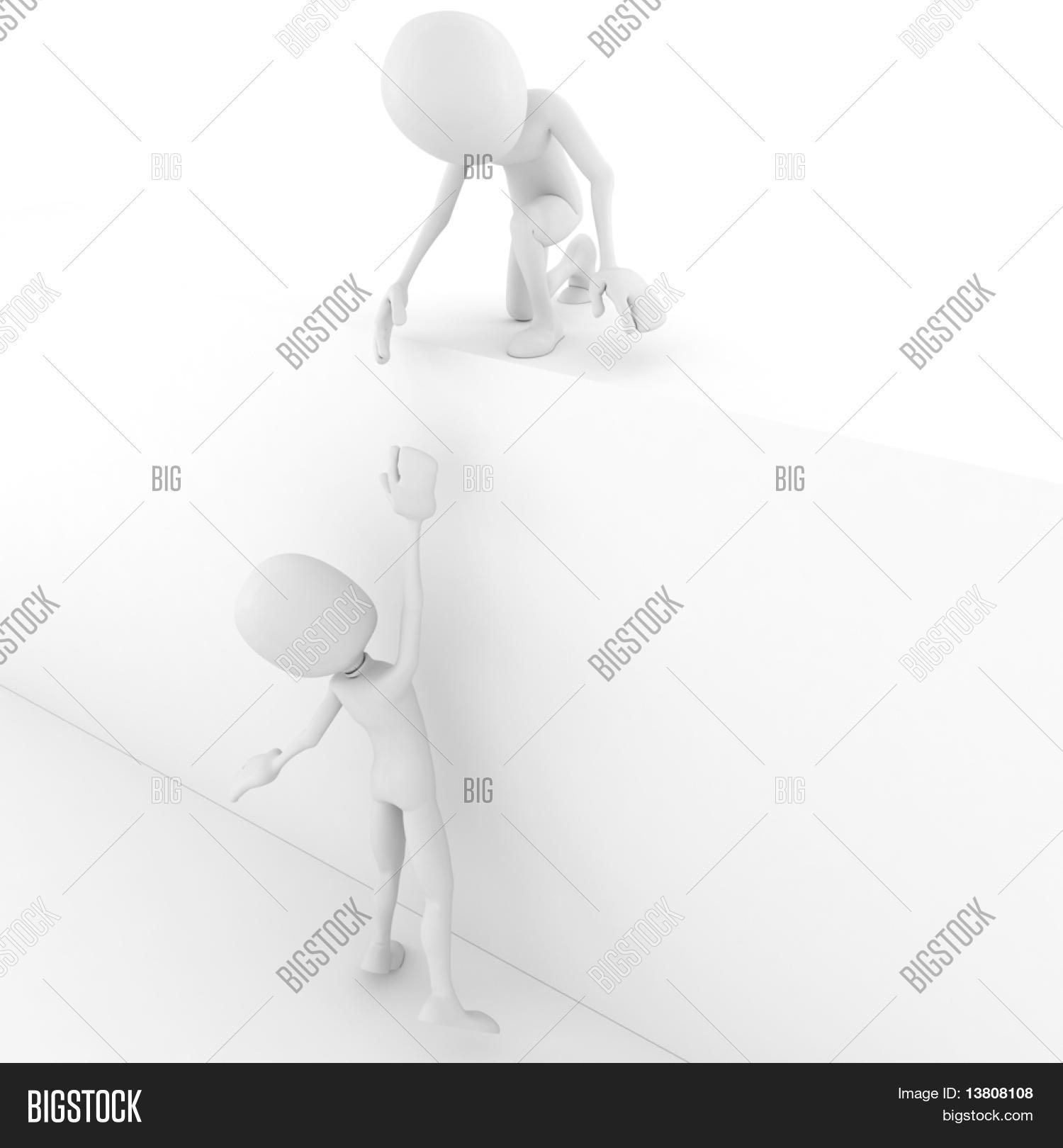 3d Man Helping Another Image & Photo (Free Trial) | Bigstock