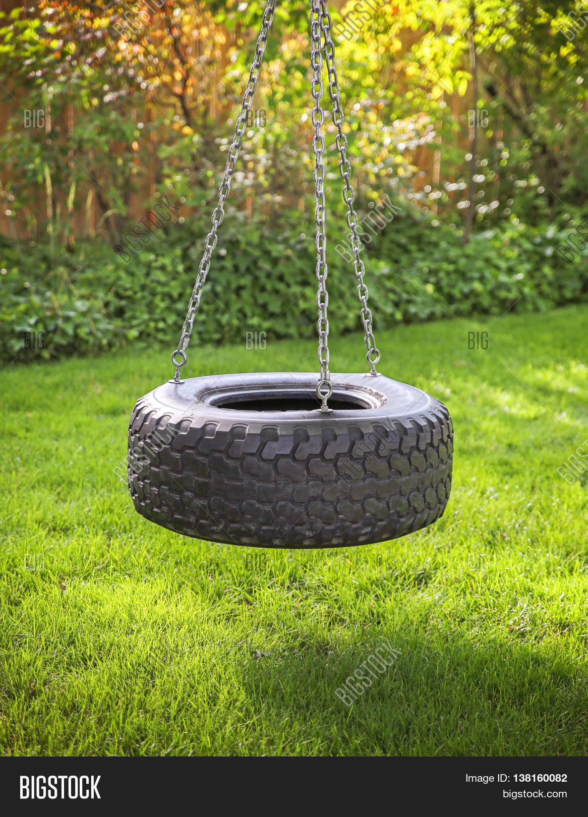 Old Rubber Tire Swing Image & Photo (Free Trial) | Bigstock