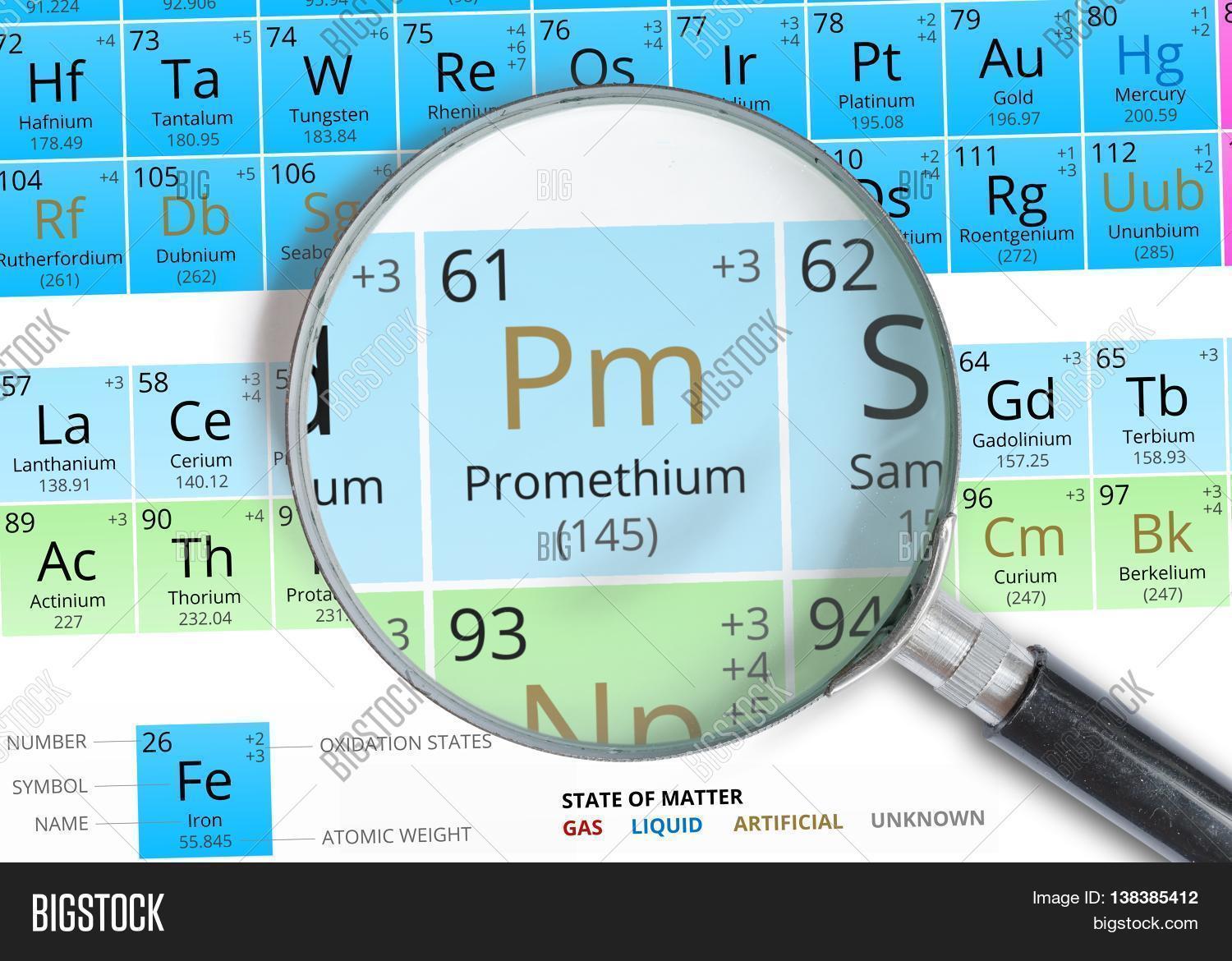 Promethium Symbol - Pm Image & Photo (Free Trial) | Bigstock