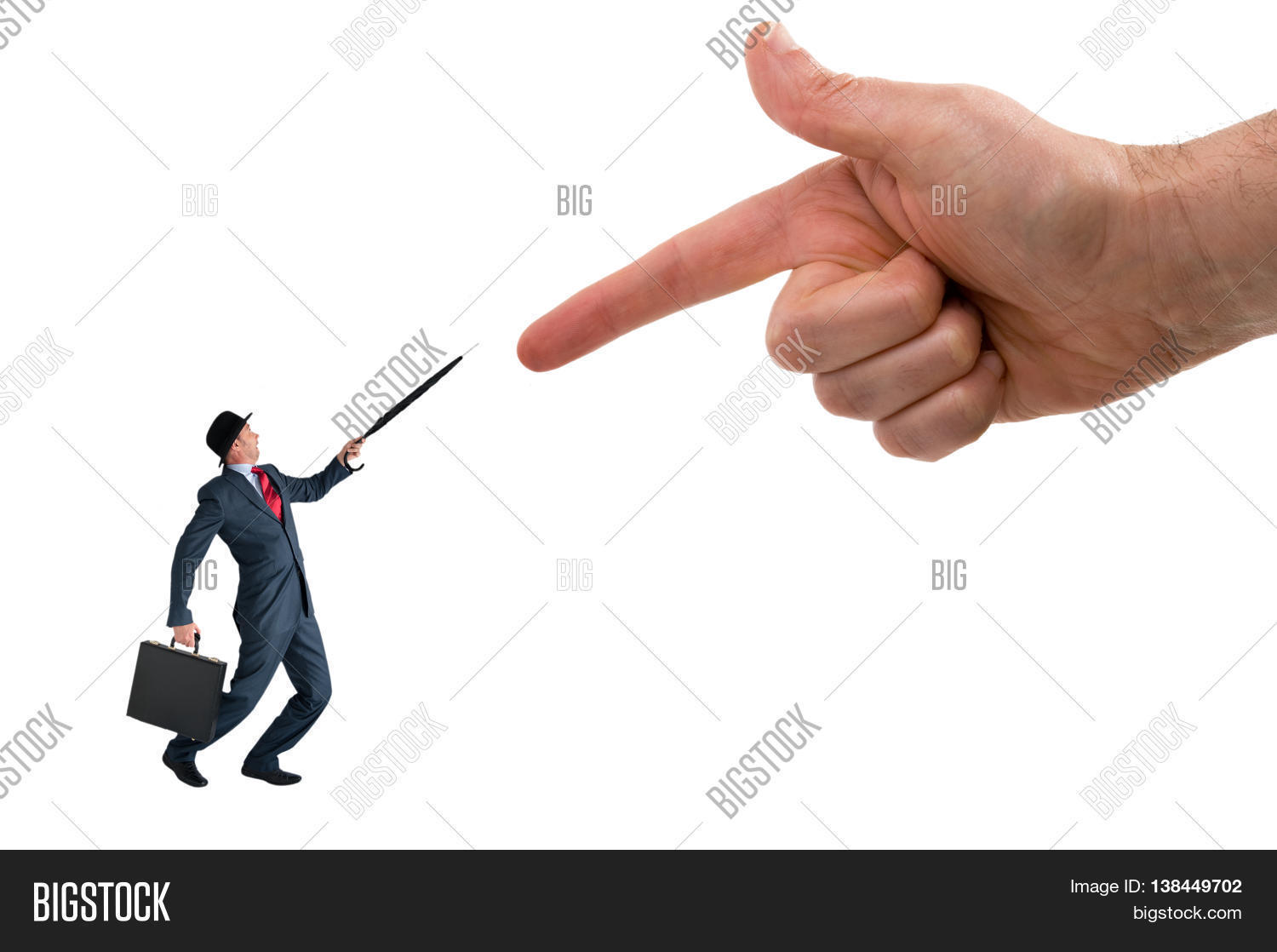 Giant Finger Pointing Image & Photo (Free Trial) | Bigstock
