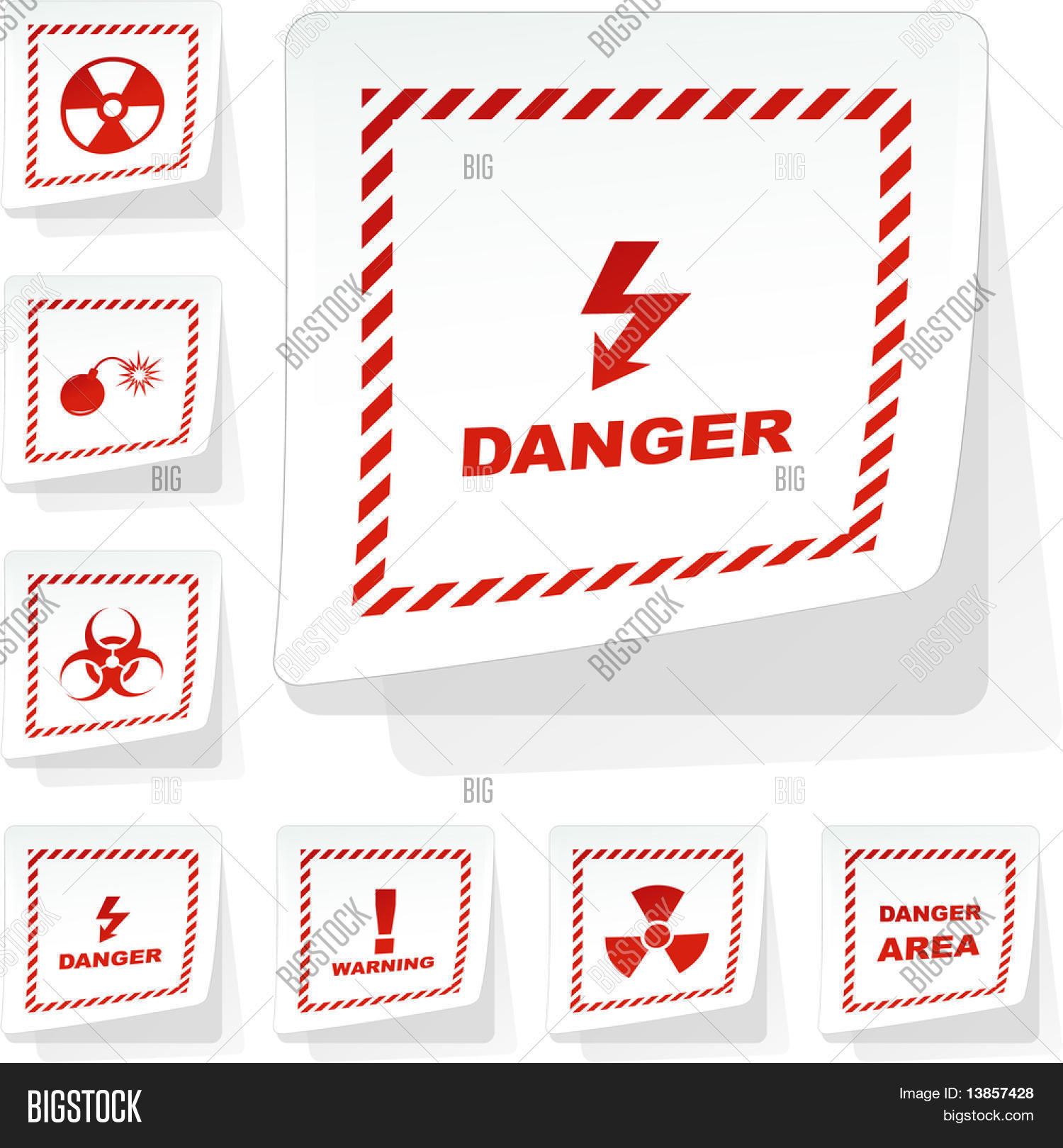 Warning Vector Vector & Photo (Free Trial) | Bigstock