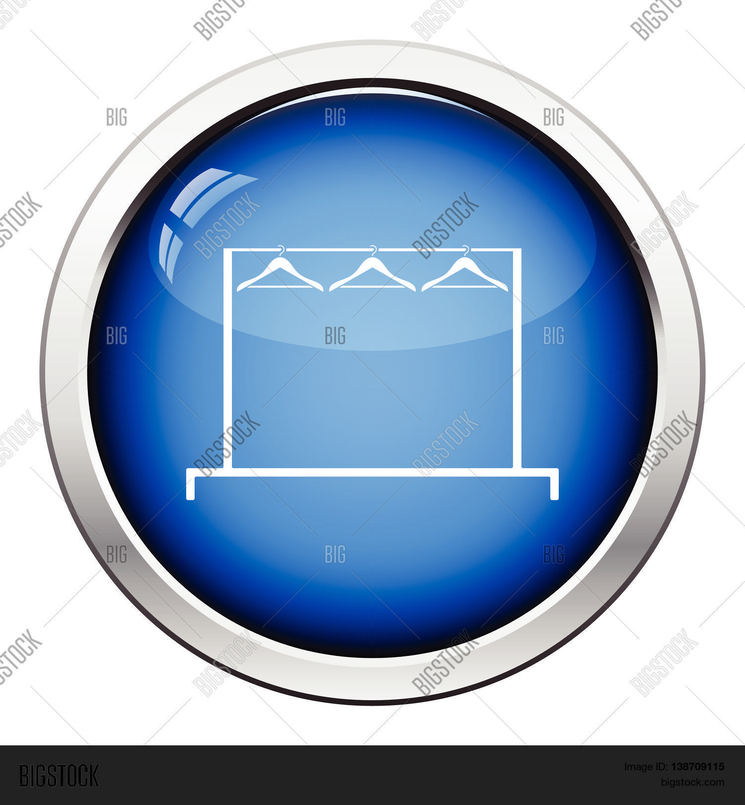 Clothing Rail Hangers Vector & Photo (Free Trial) | Bigstock