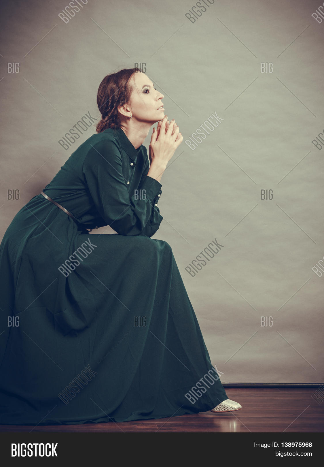 Sad Woman Retro Style Image & Photo (Free Trial) | Bigstock