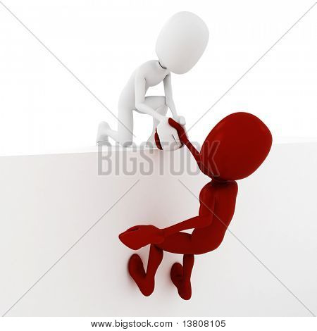 3d Man Helping Another Image & Photo (Free Trial) | Bigstock