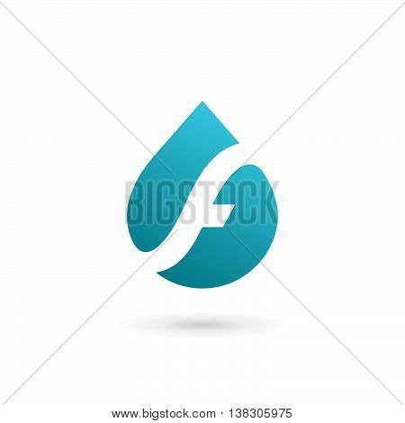 Letter F Water Drop Vector & Photo (Free Trial) | Bigstock