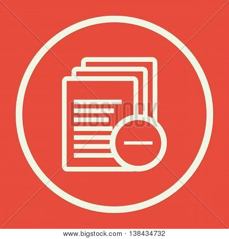 Files Remove Icon Vector & Photo (Free Trial) | Bigstock