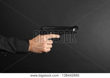 Man's Hand Holding Gun Image & Photo (Free Trial) | Bigstock