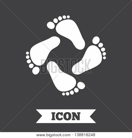 Baby Footprints Icon Vector & Photo (Free Trial) | Bigstock
