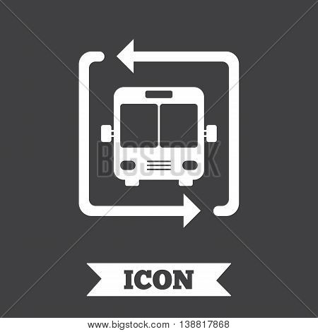 Bus Shuttle Icon. Vector & Photo (Free Trial) | Bigstock