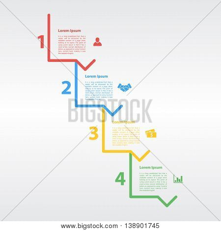 Four Steps Sequence Vector & Photo (Free Trial) | Bigstock