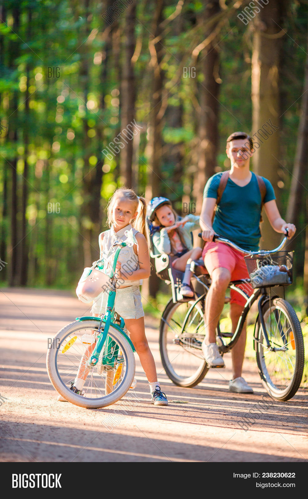 Happy Family Biking Image & Photo (Free Trial) | Bigstock