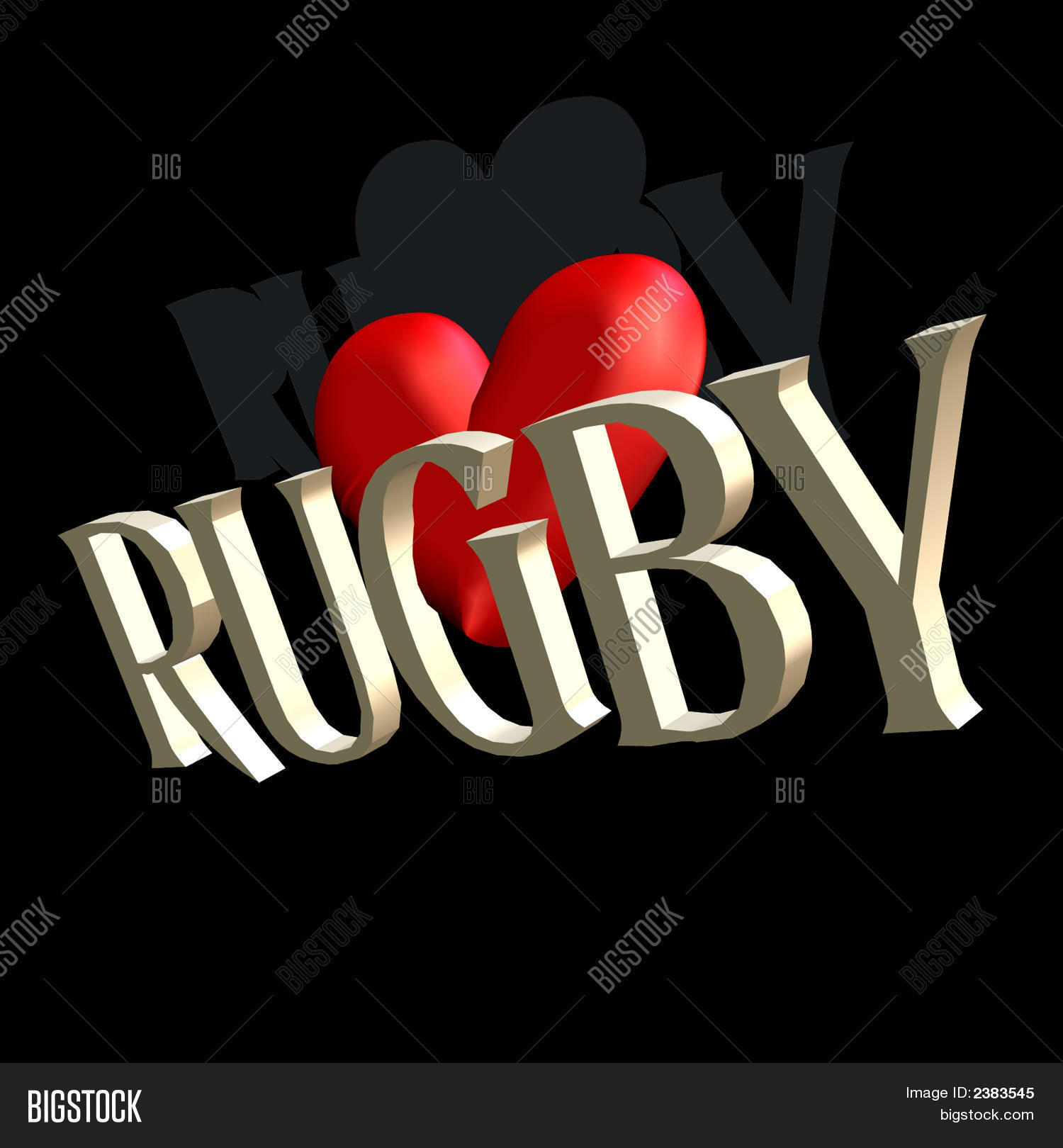 3D, Love Rugby Image & Photo (Free Trial) | Bigstock