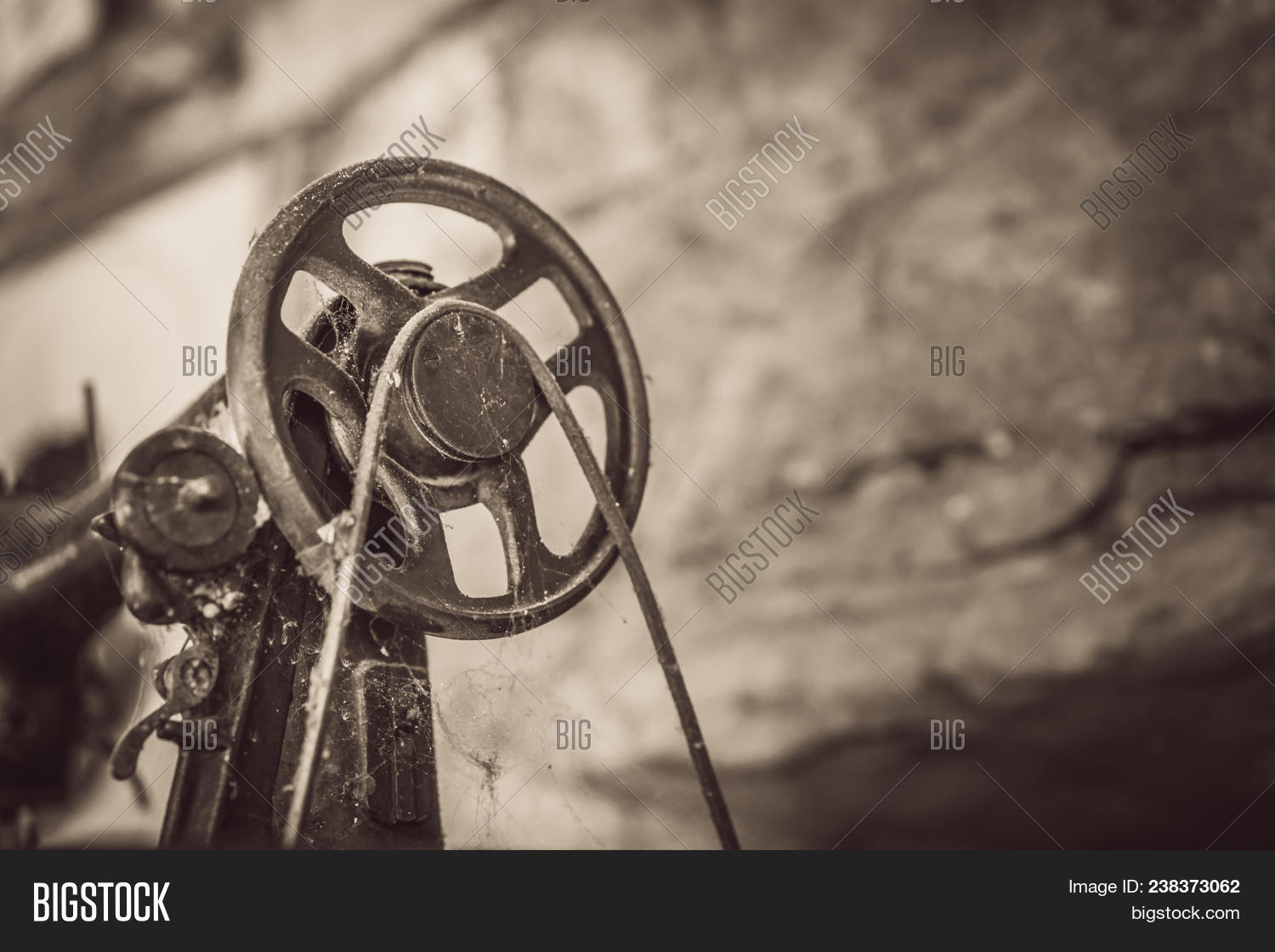 Closeup Flywheel Old Image & Photo (Free Trial) | Bigstock