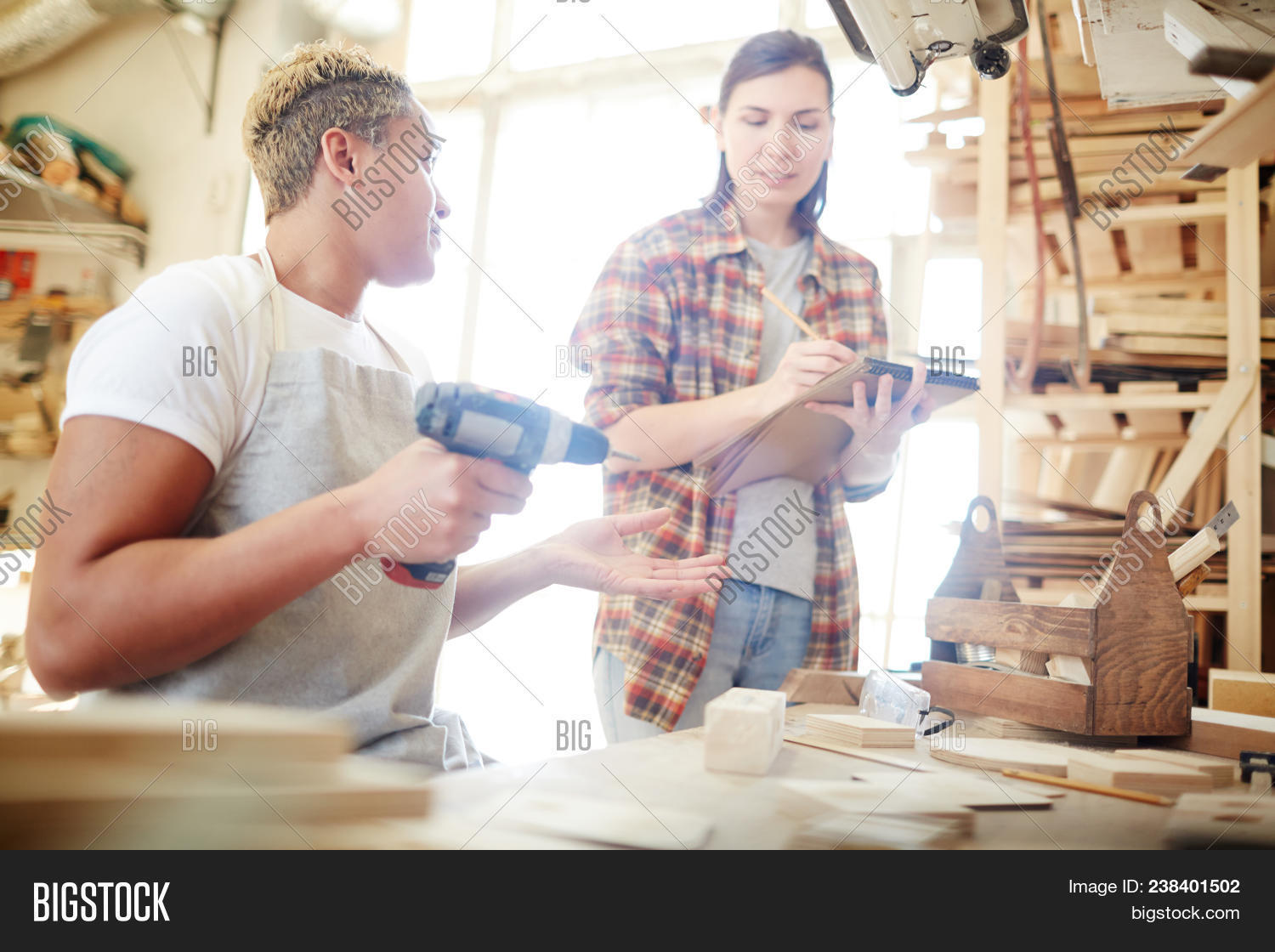 Young Woodworker Drill Image & Photo (Free Trial) | Bigstock
