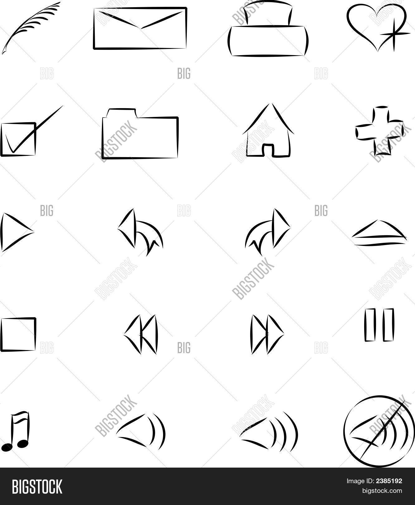 Sketch Icons.Eps Vector & Photo (Free Trial) | Bigstock