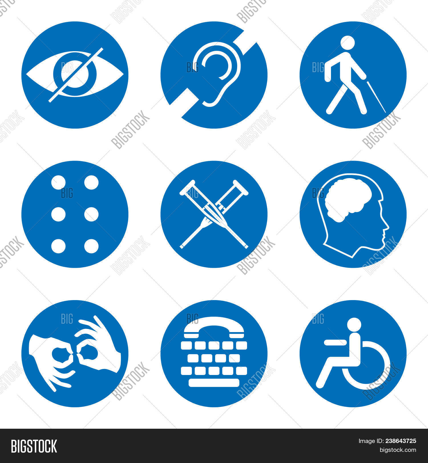 Disabled Signs Deaf, Image & Photo (Free Trial) | Bigstock
