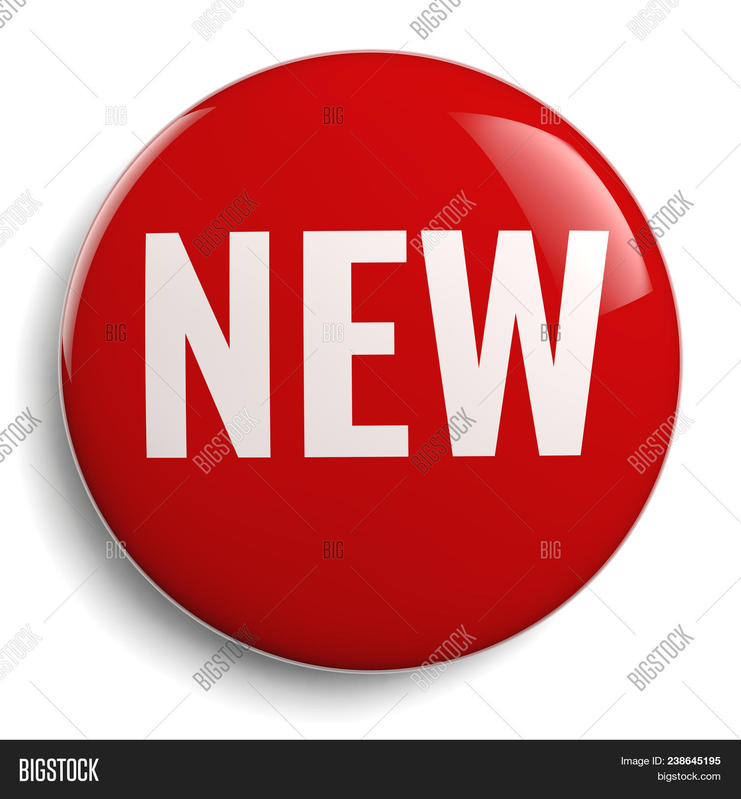 New Red 3d Button Image & Photo (Free Trial) | Bigstock
