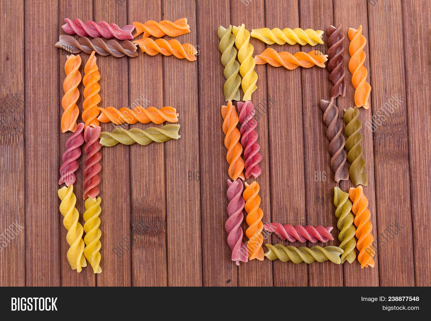 Fusilli Pasta Color Image & Photo (Free Trial) | Bigstock