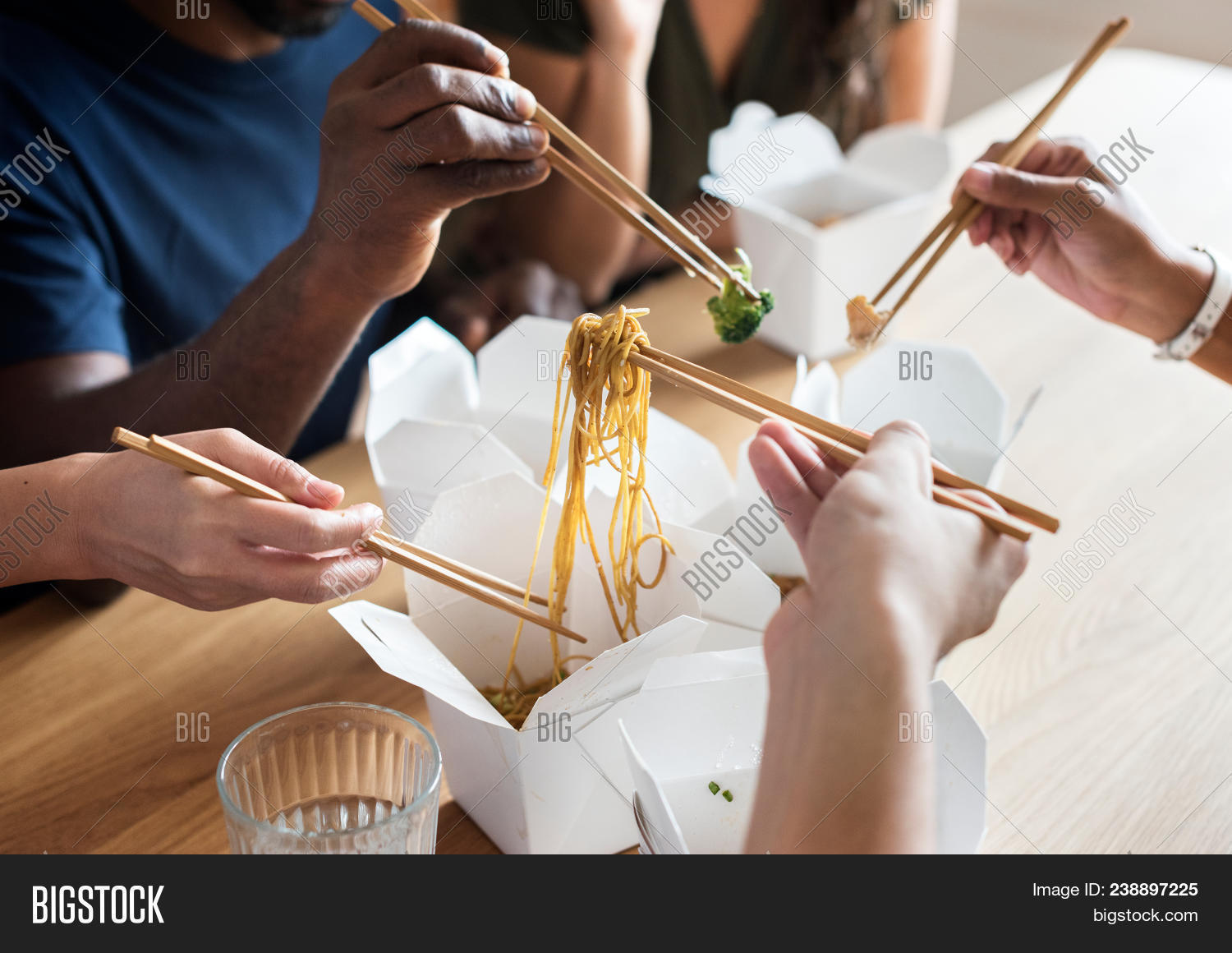 Friends Eating Chow Image & Photo (Free Trial) | Bigstock