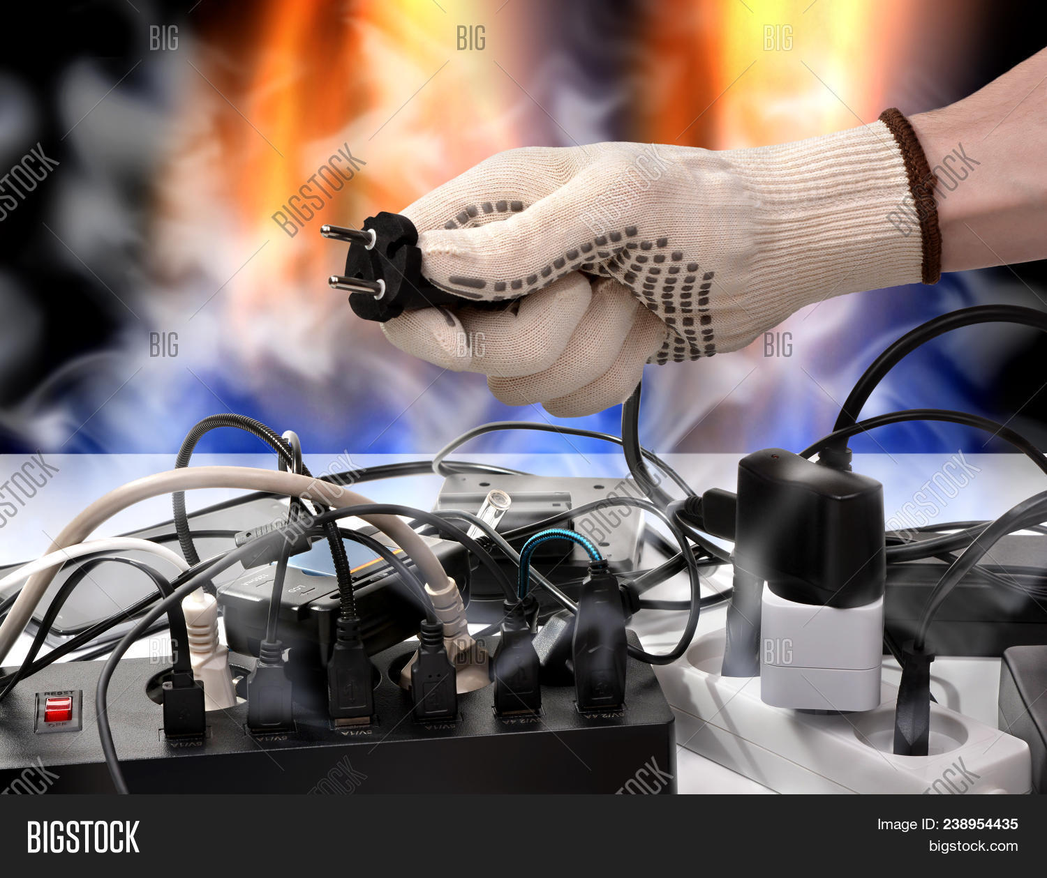 Fire Electric Cables Image & Photo (Free Trial) | Bigstock