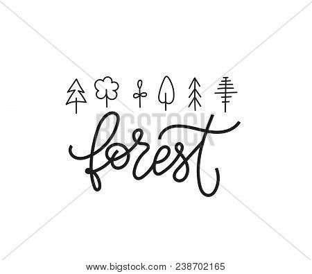 Forest Tree Save Vector & Photo (Free Trial) | Bigstock