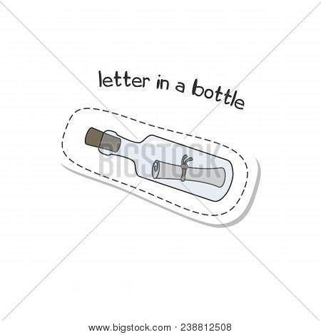 Sticker Letter Bottle Vector & Photo (Free Trial) | Bigstock