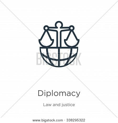 Diplomacy Icon. Thin Vector & Photo (Free Trial) | Bigstock