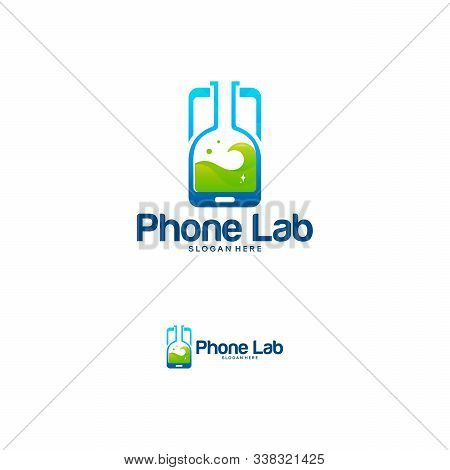 Phone Laboratory Logo Vector & Photo (Free Trial) | Bigstock