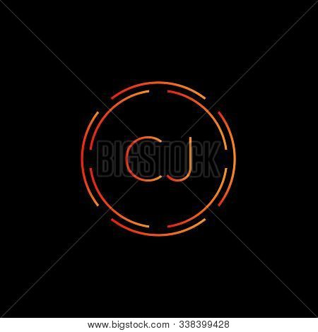Initial Cj Letter Vector & Photo (Free Trial) | Bigstock