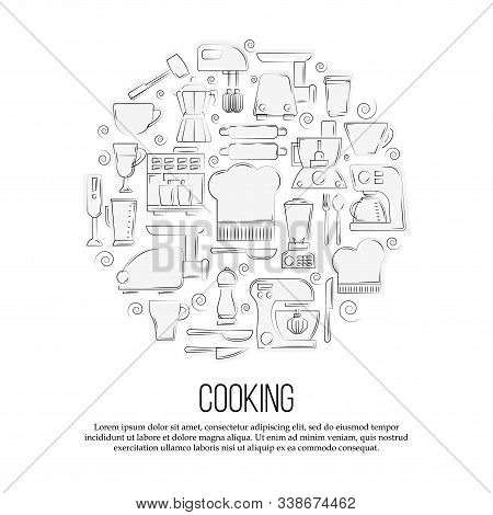 Kitchen Tools Card Vector & Photo (Free Trial) | Bigstock
