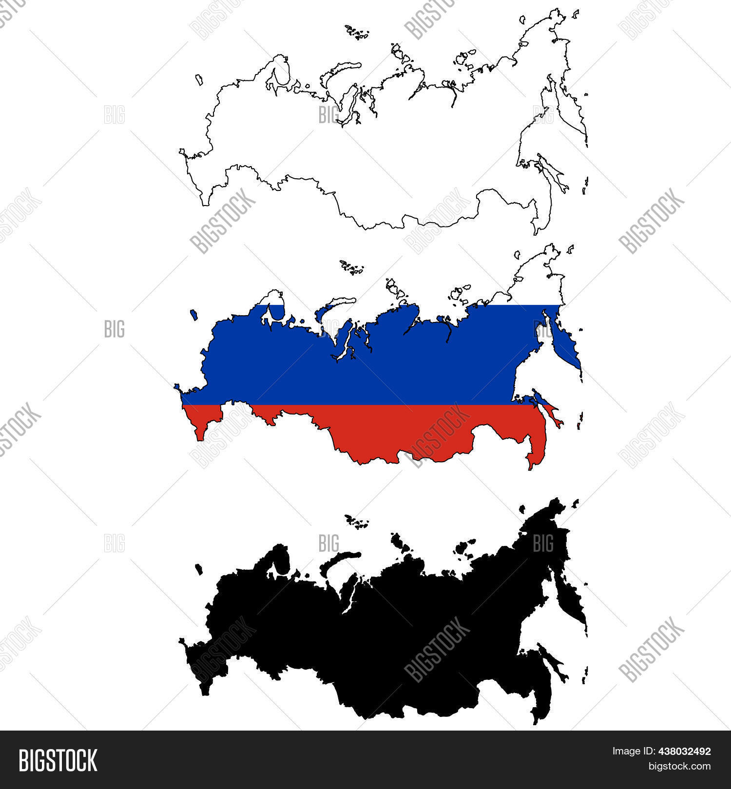 Russia Map Icon On Image & Photo (Free Trial) | Bigstock
