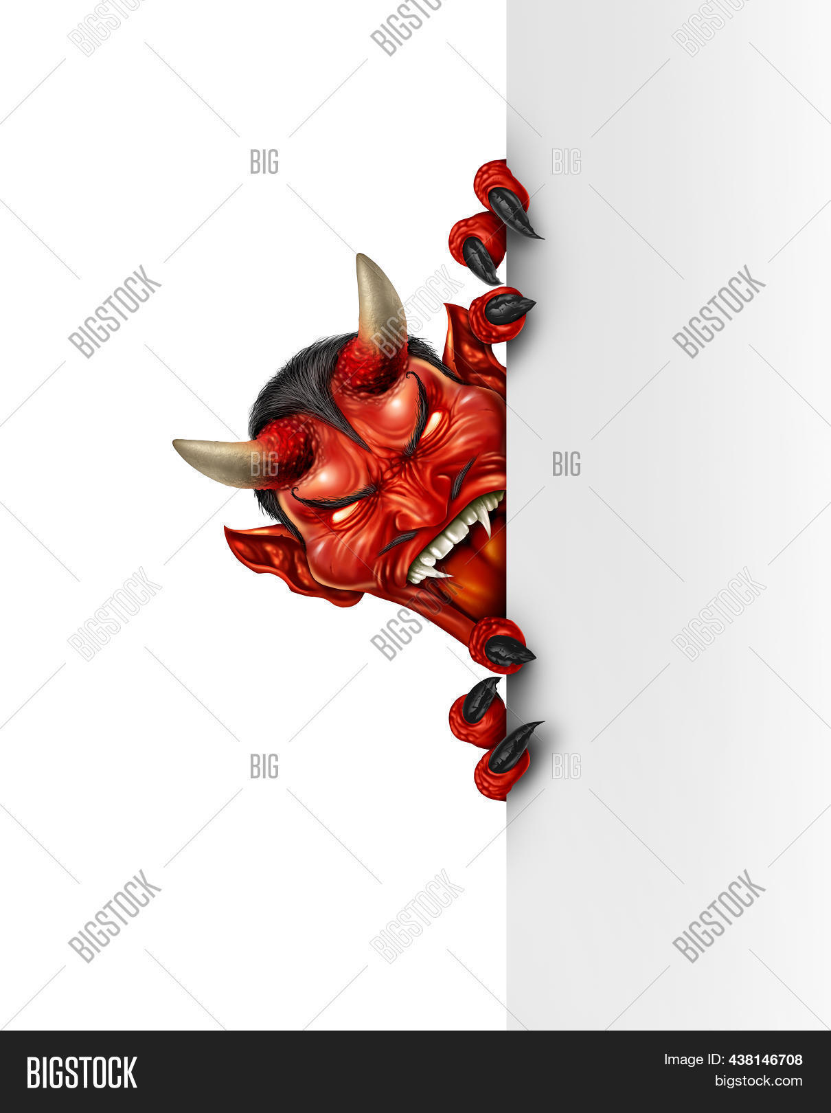 Demon Lurking Behind Image & Photo (Free Trial) | Bigstock